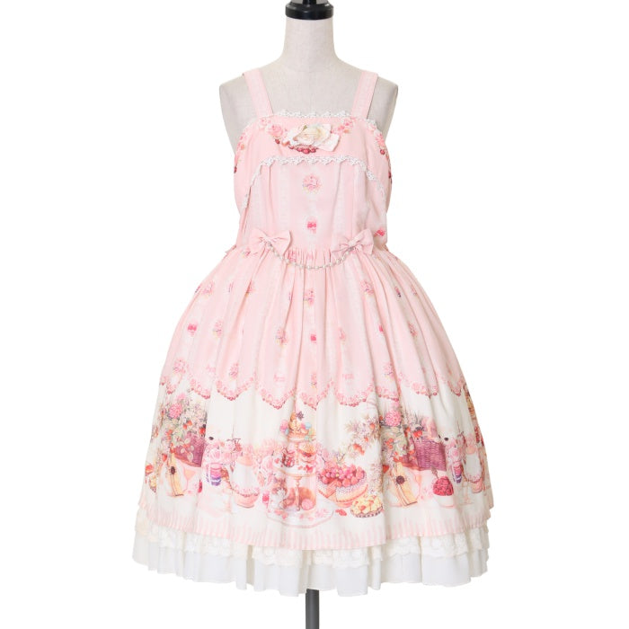 【USED】【Avenue Denfer/Lサイズ】Tea Time in Bordeaux ジャンパースカート | その他ブランド | ロリータ ゴスロリブランド服・古着の通販はワンダーウェルト