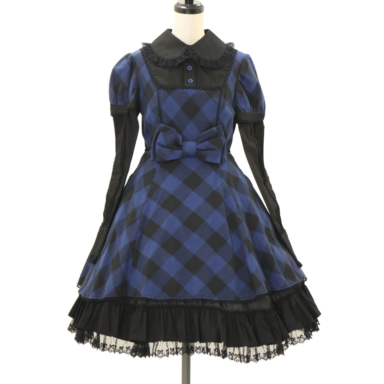 【USED】ブロックチェックワンピース | Angelic Pretty | ロリータ ゴスロリブランド服・古着の通販はワンダーウェルト
