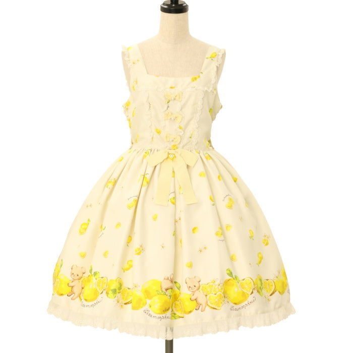 【USED】Dreaming heart♡Lemon リボンジャンパースカート（ミニ） | metamorphose | ロリータ ゴスロリ ...